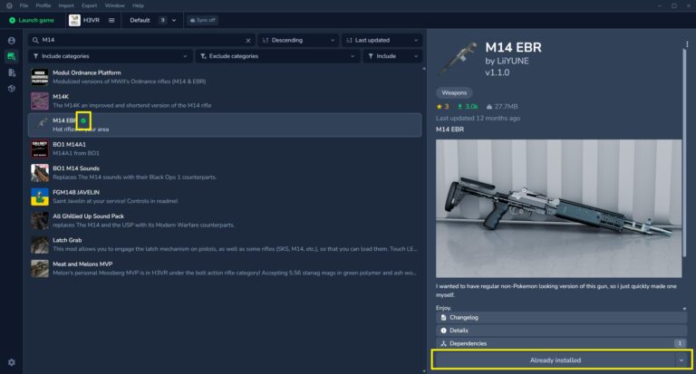 【H3VR】次世代MOD管理ツール「GaleModManager」の導入方法＆使い方まとめ（Thunderstore用）【H3VR MOD導入方法Ver2】 | 日刊まっちゃん